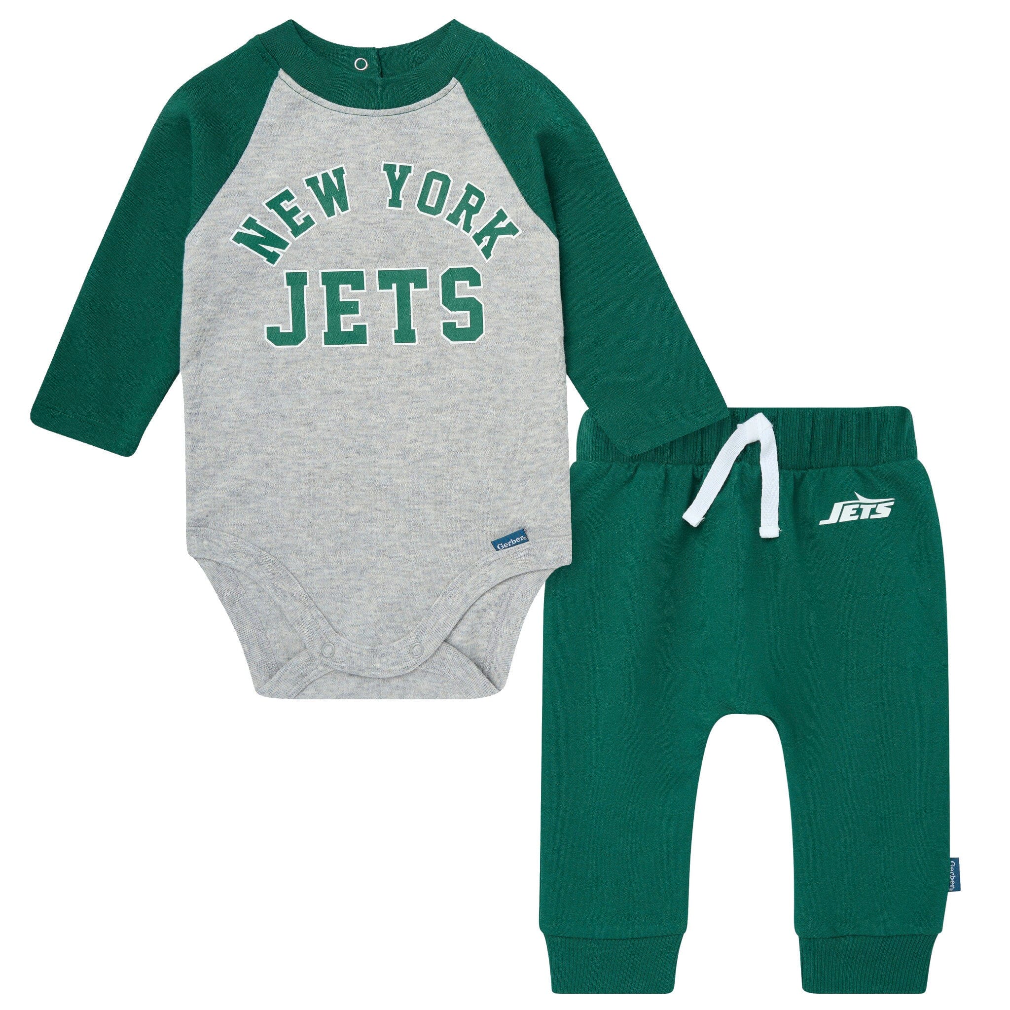 2-Piece Baby Neutral New York Jets Bodysuit and Jogger Set – Gerber Childrenswear