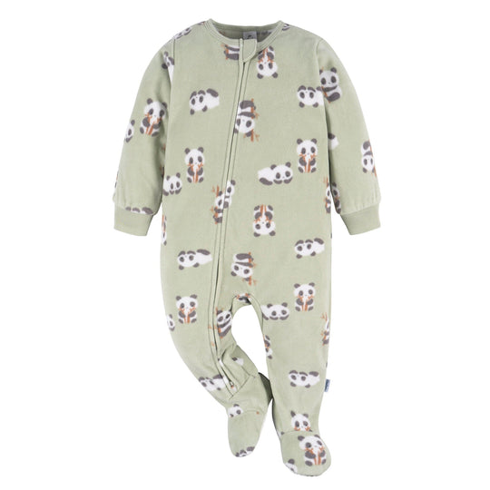 Baby & Toddler Neutral Pandas Footed Fleece Pajamas – Gerber Childrenswear