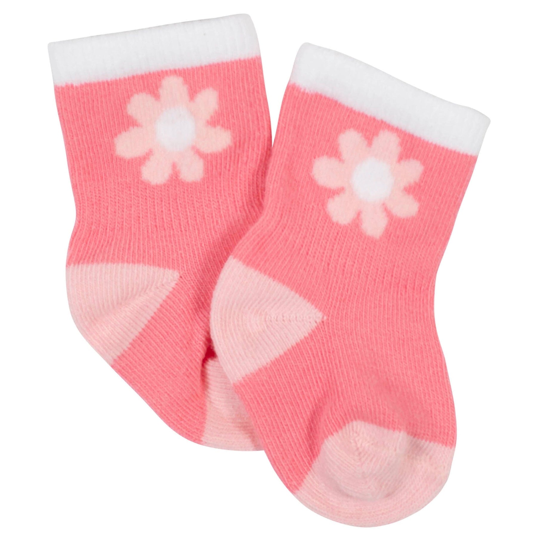12-Pack Baby Girls Love, Floral, & Fairy Tale Wiggle-Proof™ Socks ...