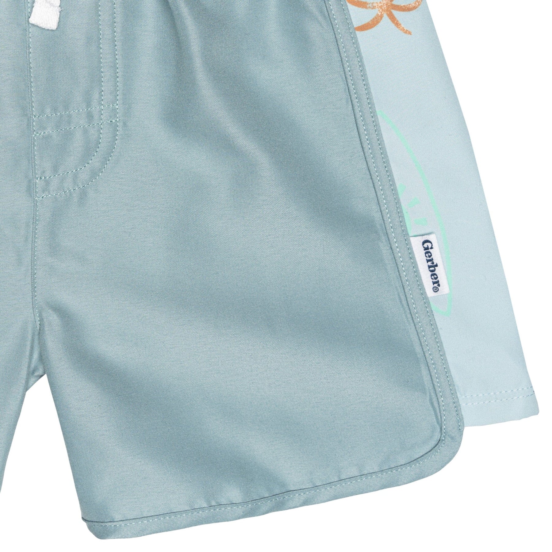 2-Piece Baby & Toddler Boys UPF 50+ Surf Rash Guard & Swim Trunks Set ...