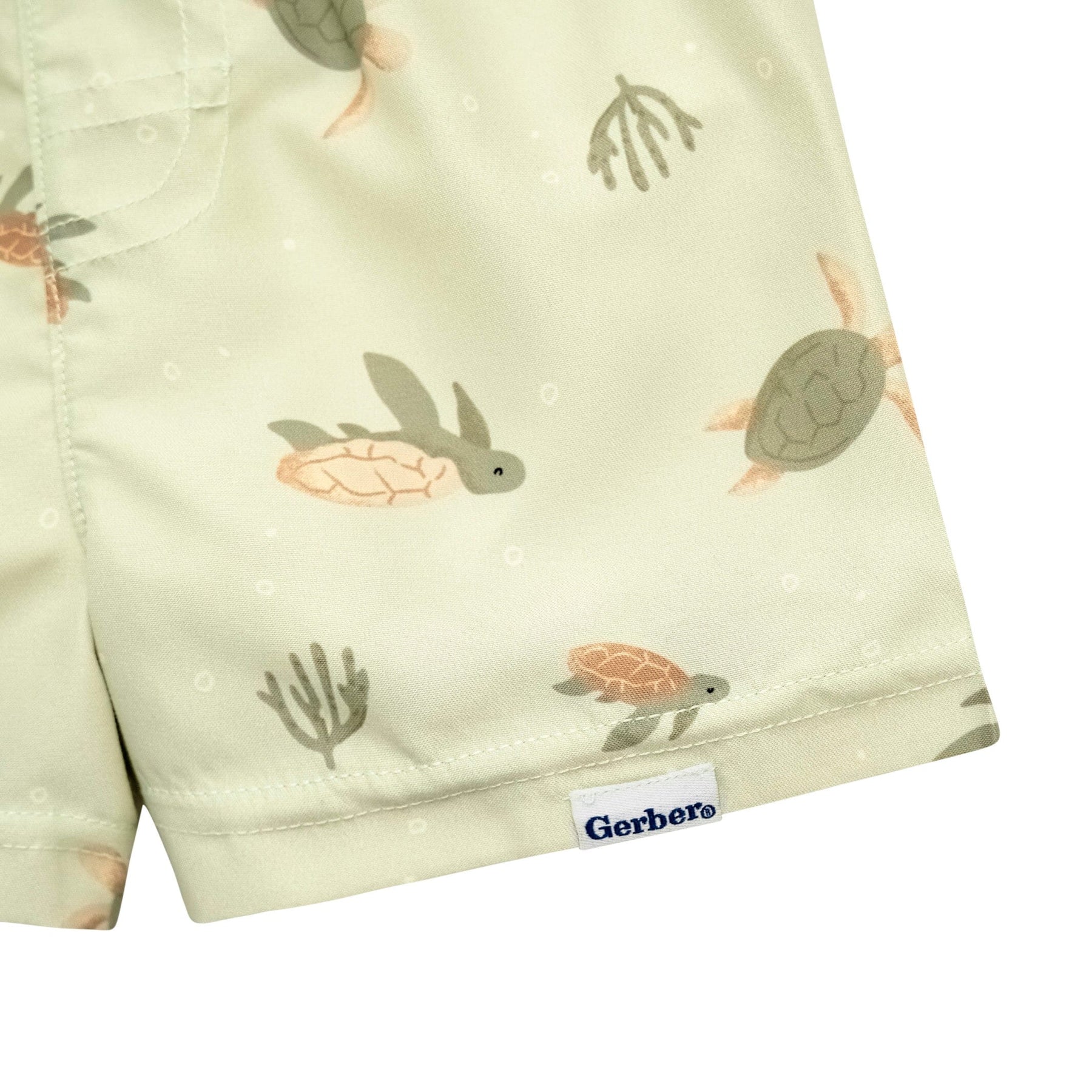 2-Piece Baby & Toddler Boys UPF 50+ Turtles Rash Guard & Swim Trunks S ...