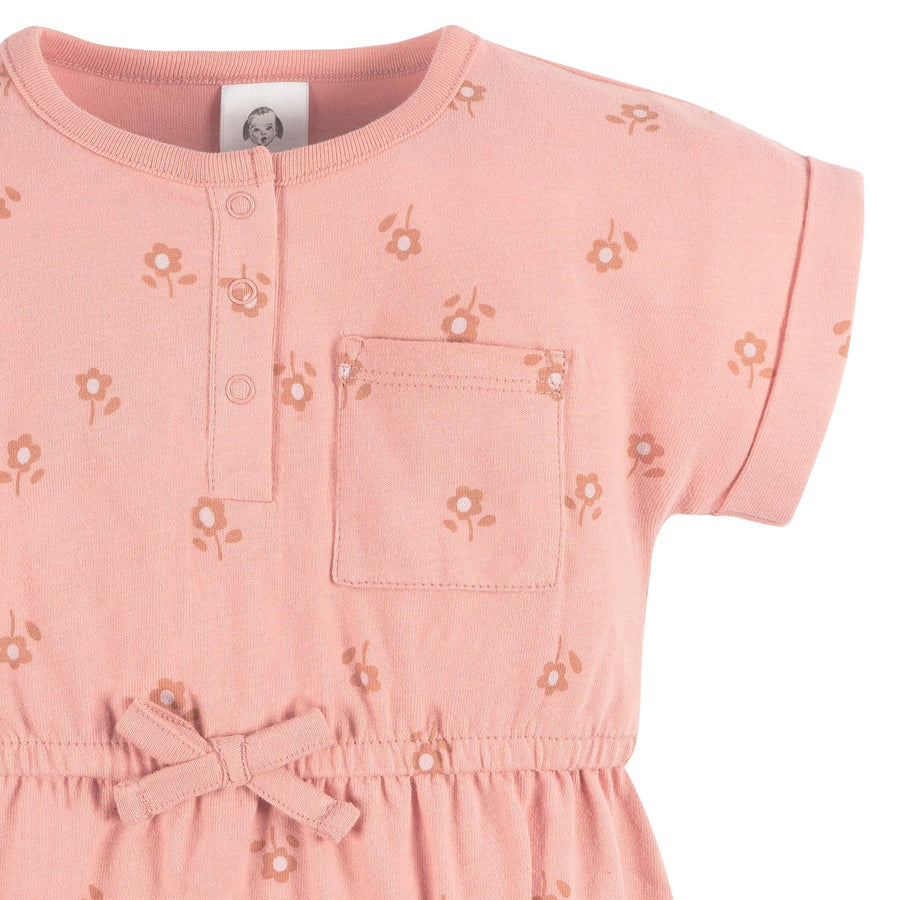 2-Pack Baby Girls Retro Floral Rompers – Gerber Childrenswear