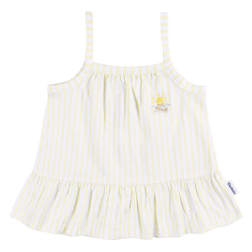 2-Piece Baby Girls Yellow Stripe Tank Top & Diaper Cover Set – Gerber ...
