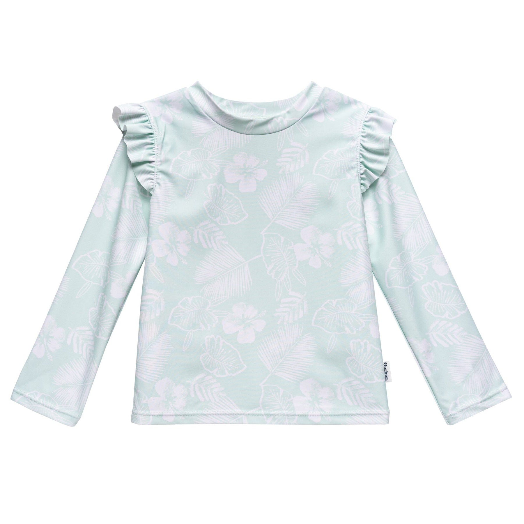 2-Piece Infant and Toddler Girls UPF 50+ Tropical Rash Guard & Swim Bo ...
