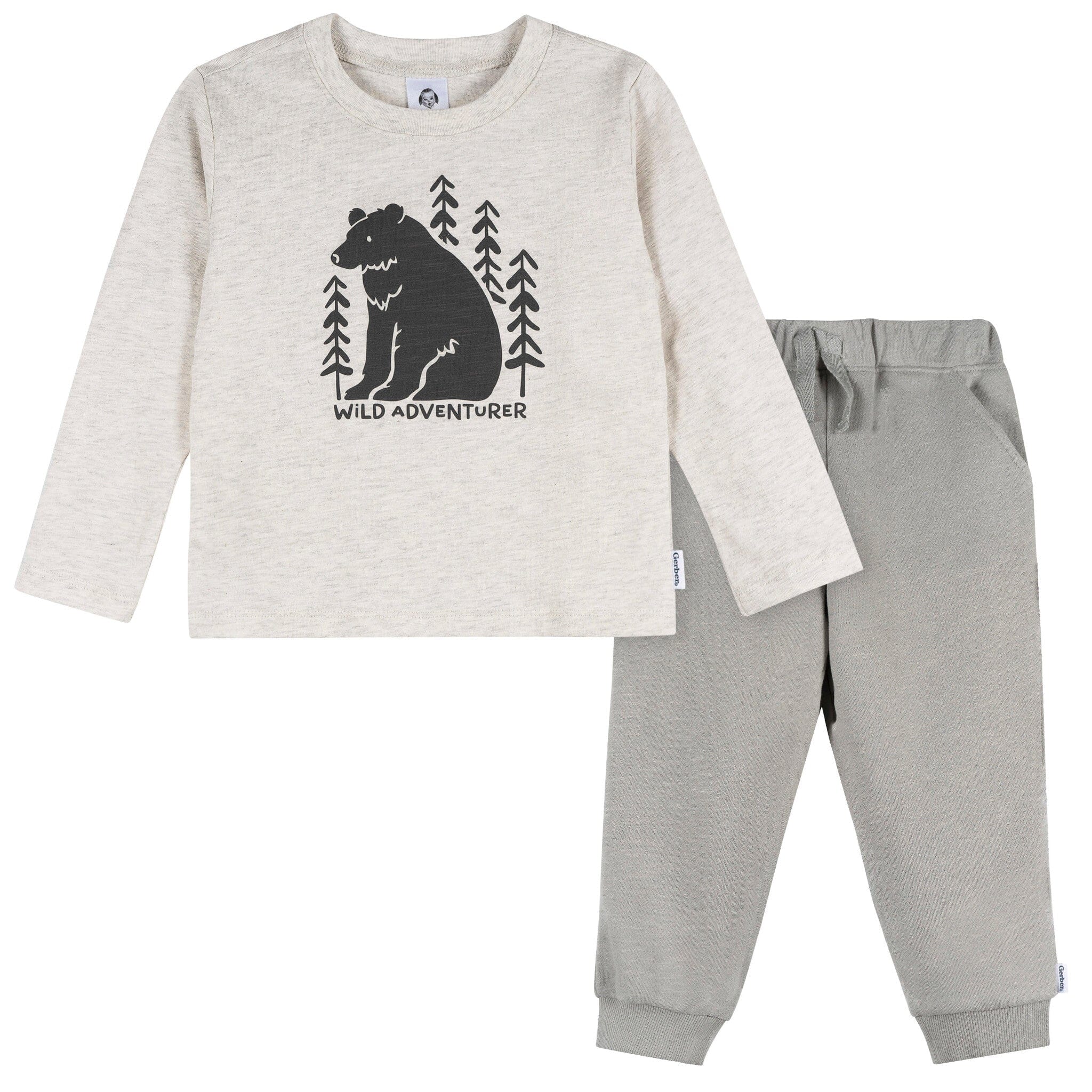 2-Piece Toddler Boys Wild Adventure Top and Jogger Set – Gerber ...