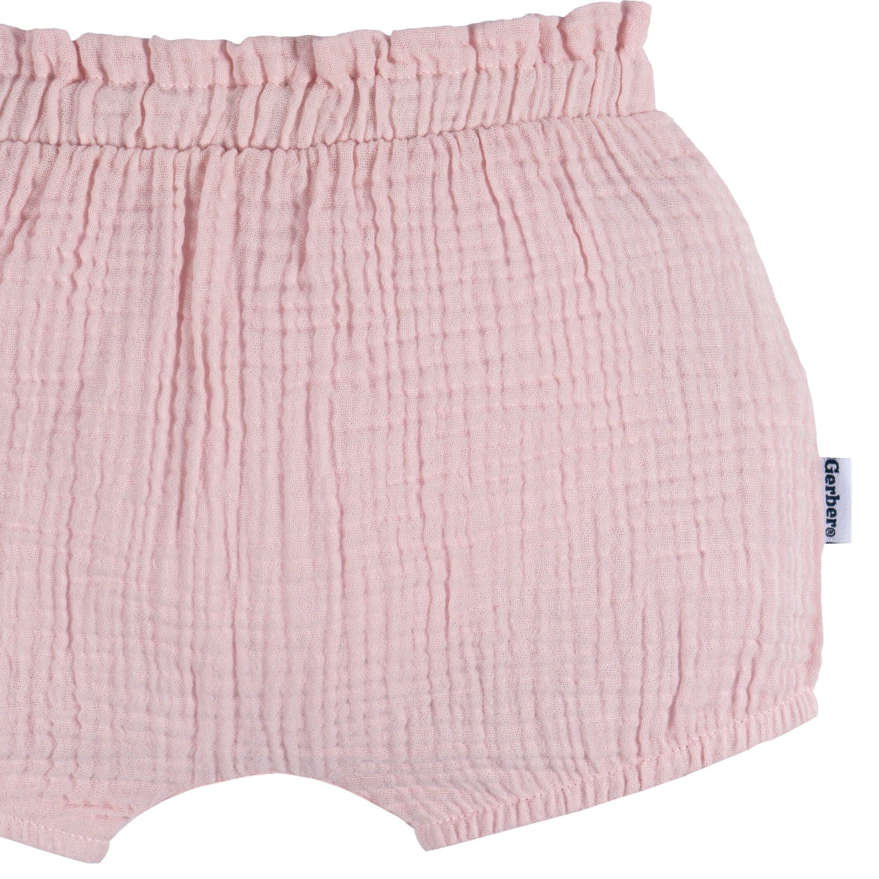 3-Pack Baby Girls Pink, Navy, & Olive Gauze Bubble Shorts – Gerber ...
