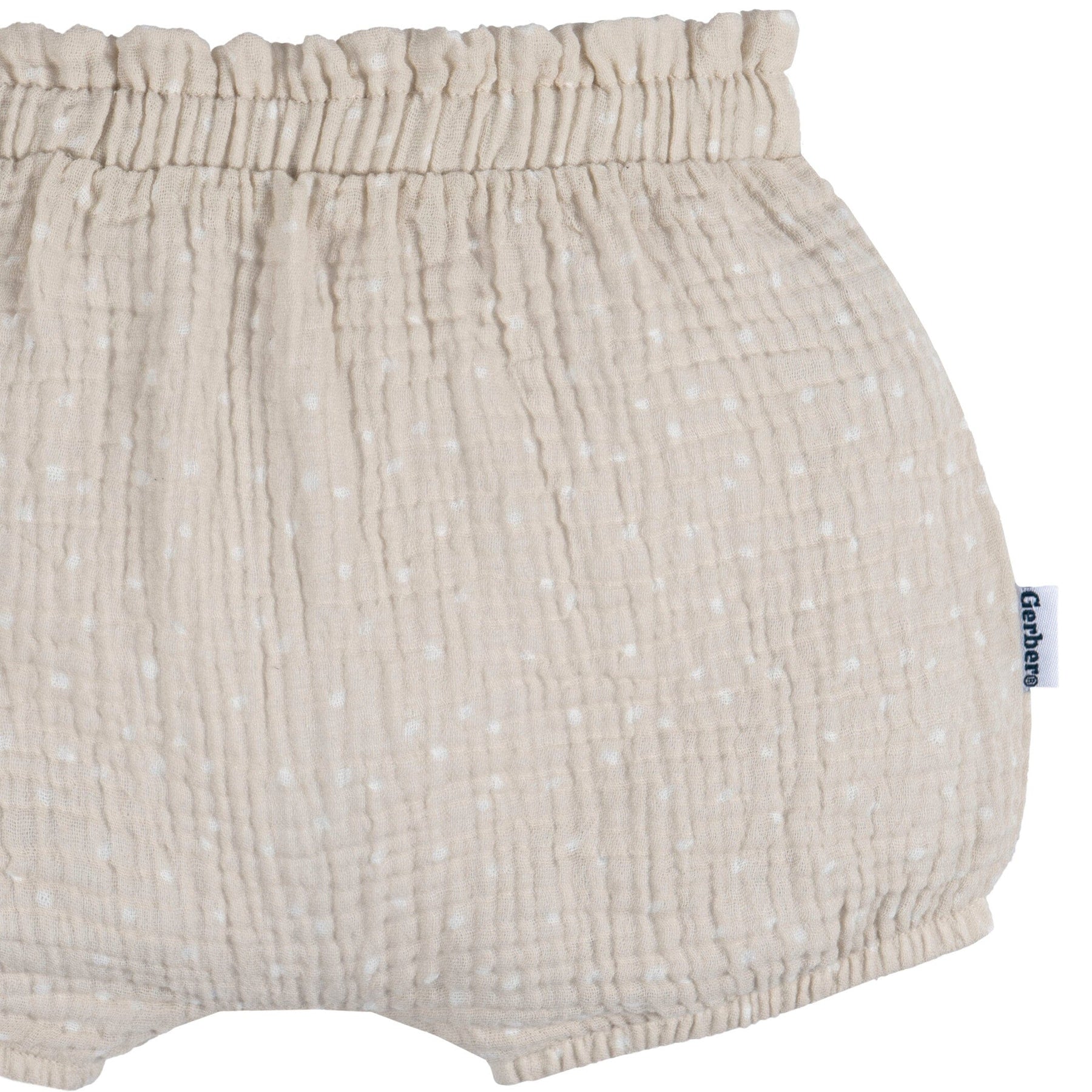 3-Pack Baby Girls Black, Tan Dot & Pink Gauze Bubble Shorts – Gerber ...
