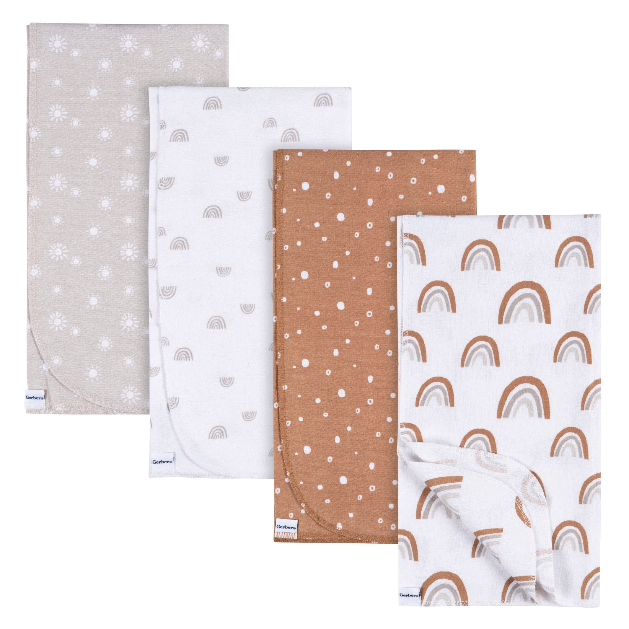 4-Pack Baby Neutral Boho Rainbow Flannel Blankets – Gerber Childrenswear