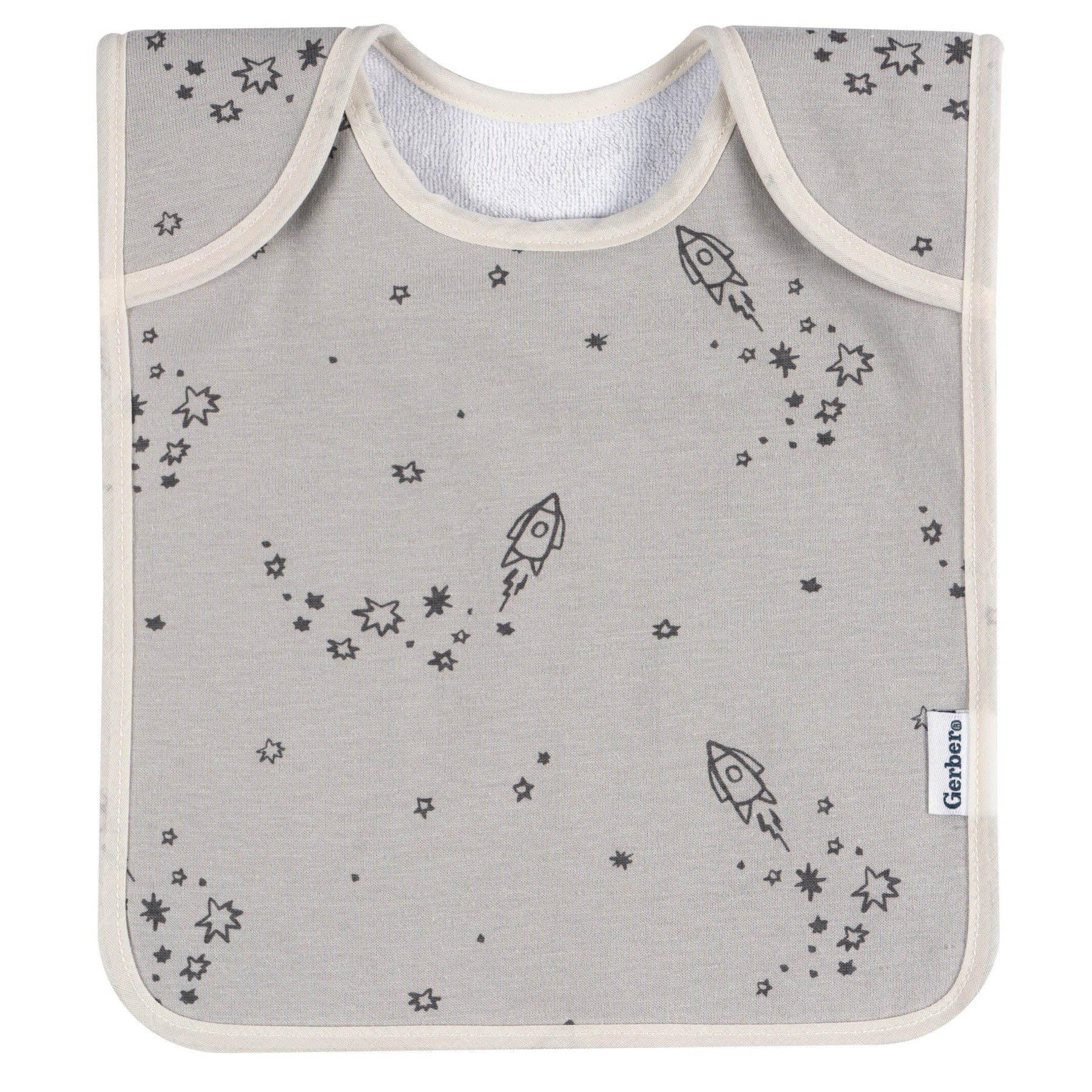 8-Pack Baby Boys Space Jersey Lap Shoulder Bibs – Gerber Childrenswear