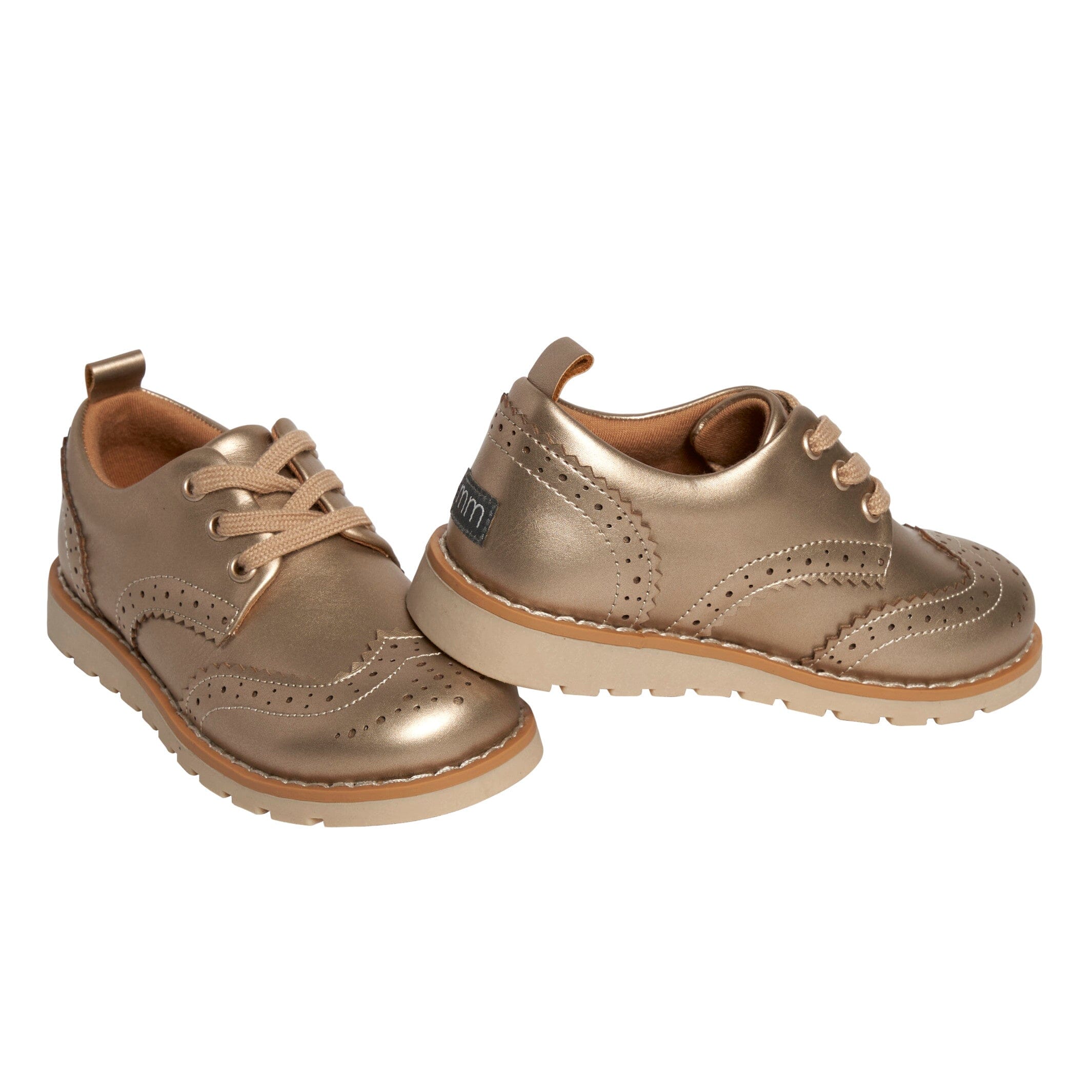 Infant & Toddler Girls Platinum Wingtip Oxfords – Gerber Childrenswear