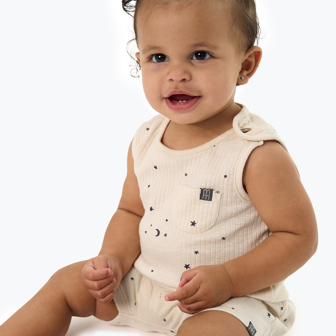 Baby Neutral Lt Beige Moon Stars Tank Top With Pocket – Gerber ...