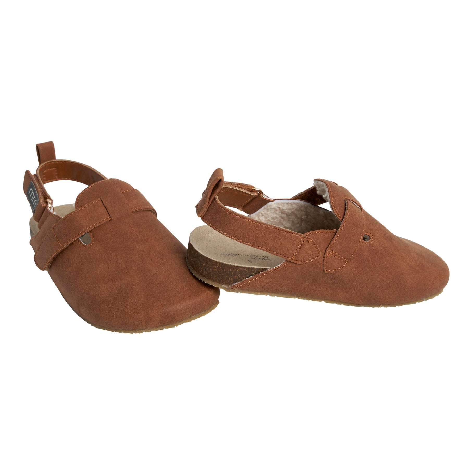 Infant & Toddler Neutral Medium Brown Clog With Strap – Gerber ...
