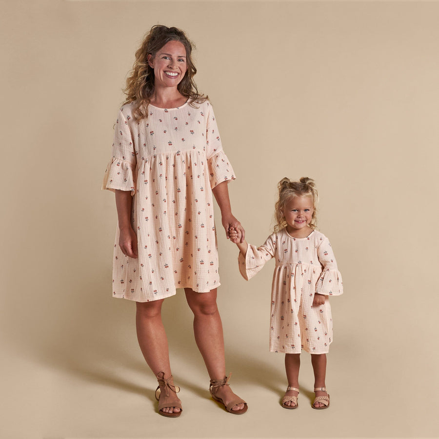 Infant & Toddler Girls Light Pink Daisies Gauze Dress – Gerber ...