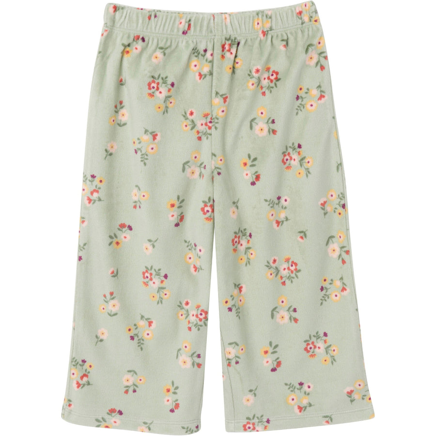 2-Piece Infant & Toddler Girls Green Flower Fleece Pajama Set – Gerber ...