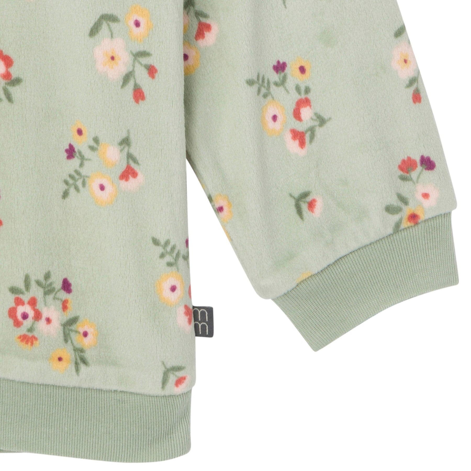 2-Piece Infant & Toddler Girls Green Flower Fleece Pajama Set – Gerber ...