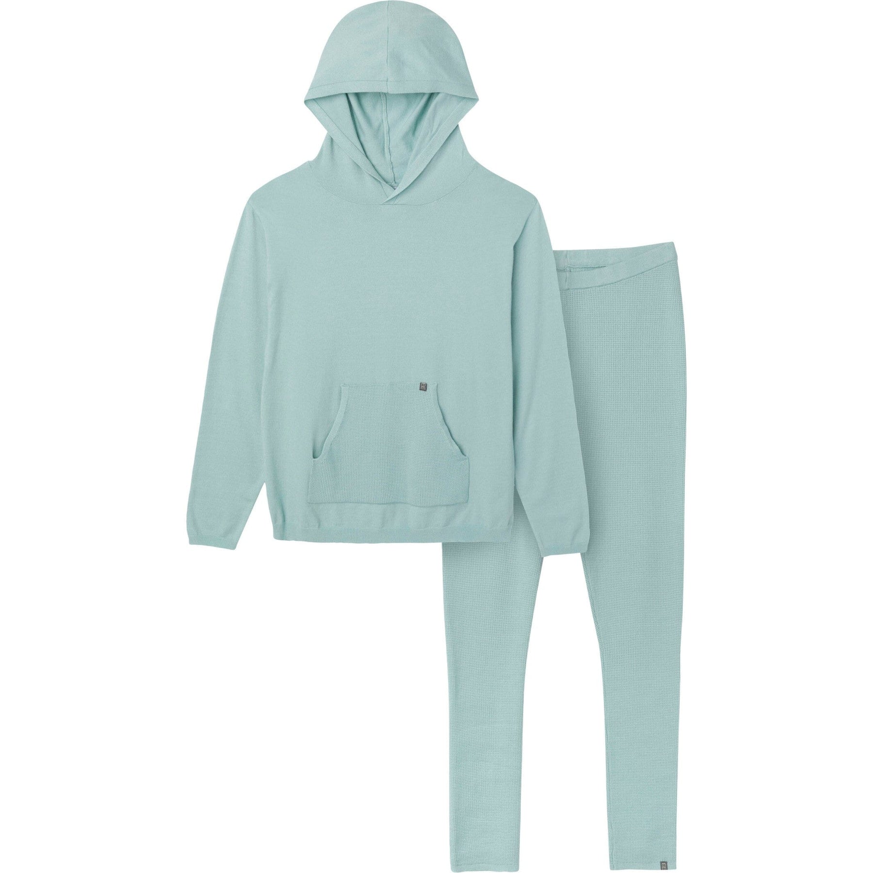 2-Piece Women's Medium Sky Hooded Waffle Top and Legging Set – Gerber ...