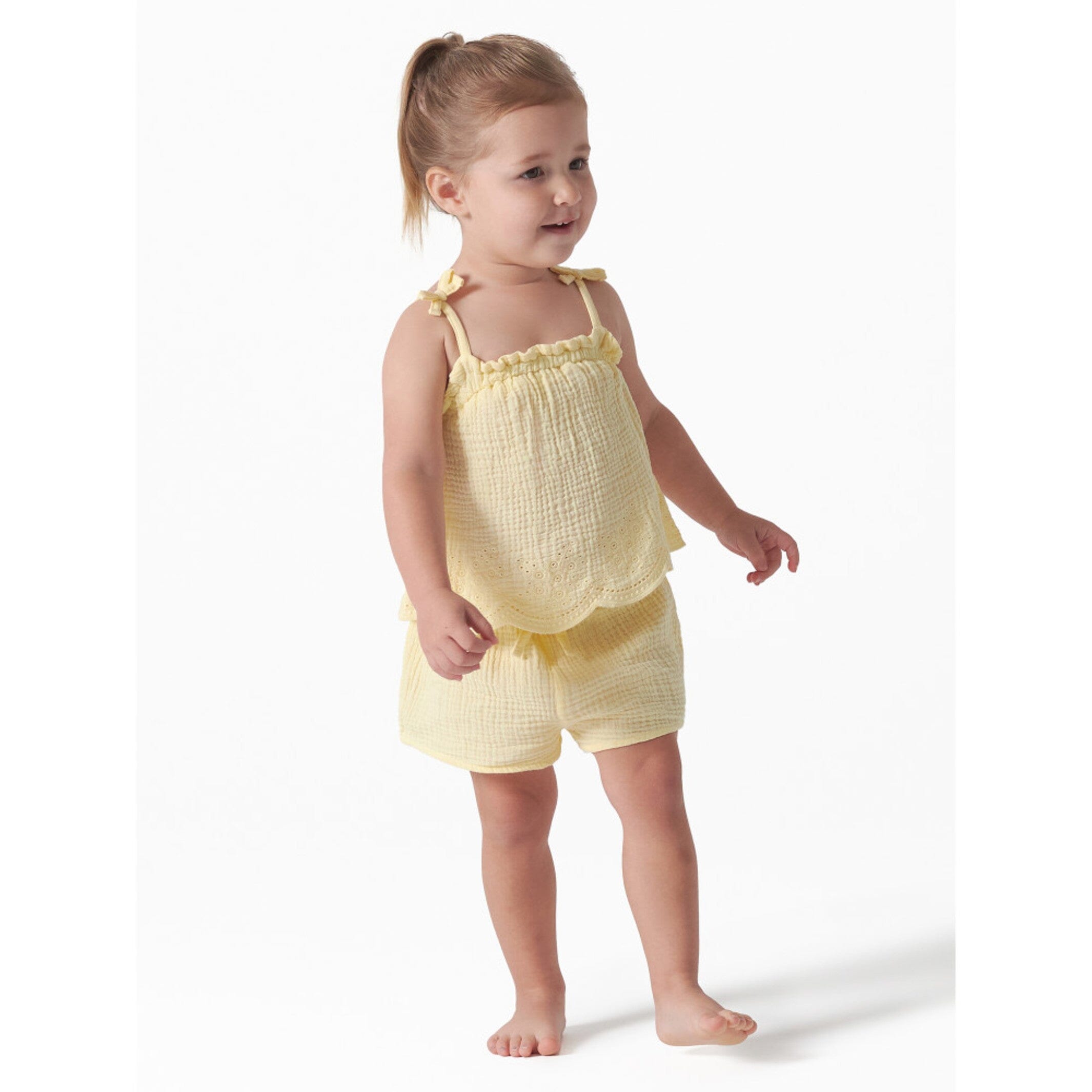 2-Piece Infant & Toddler Girls Yellow Top & Short Set – Gerber ...