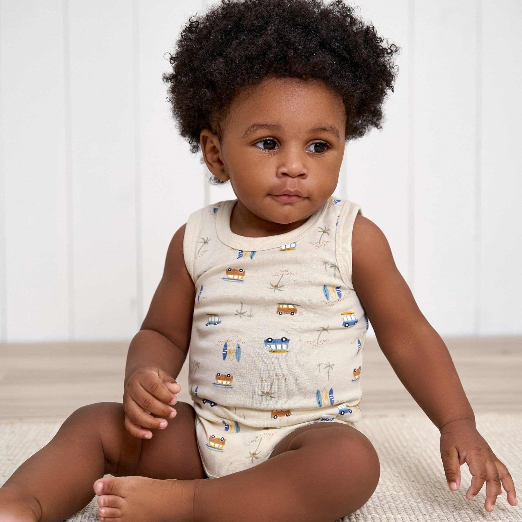 4-Pack Baby Boys Surfer Sleeveless Onesies® Bodysuits – Gerber ...