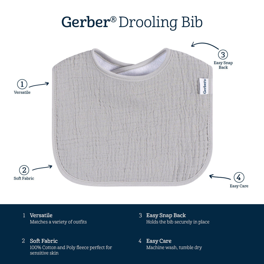 8-Pack Baby Boys Multi-color Muslin Drooling Bibs – Gerber Childrenswear