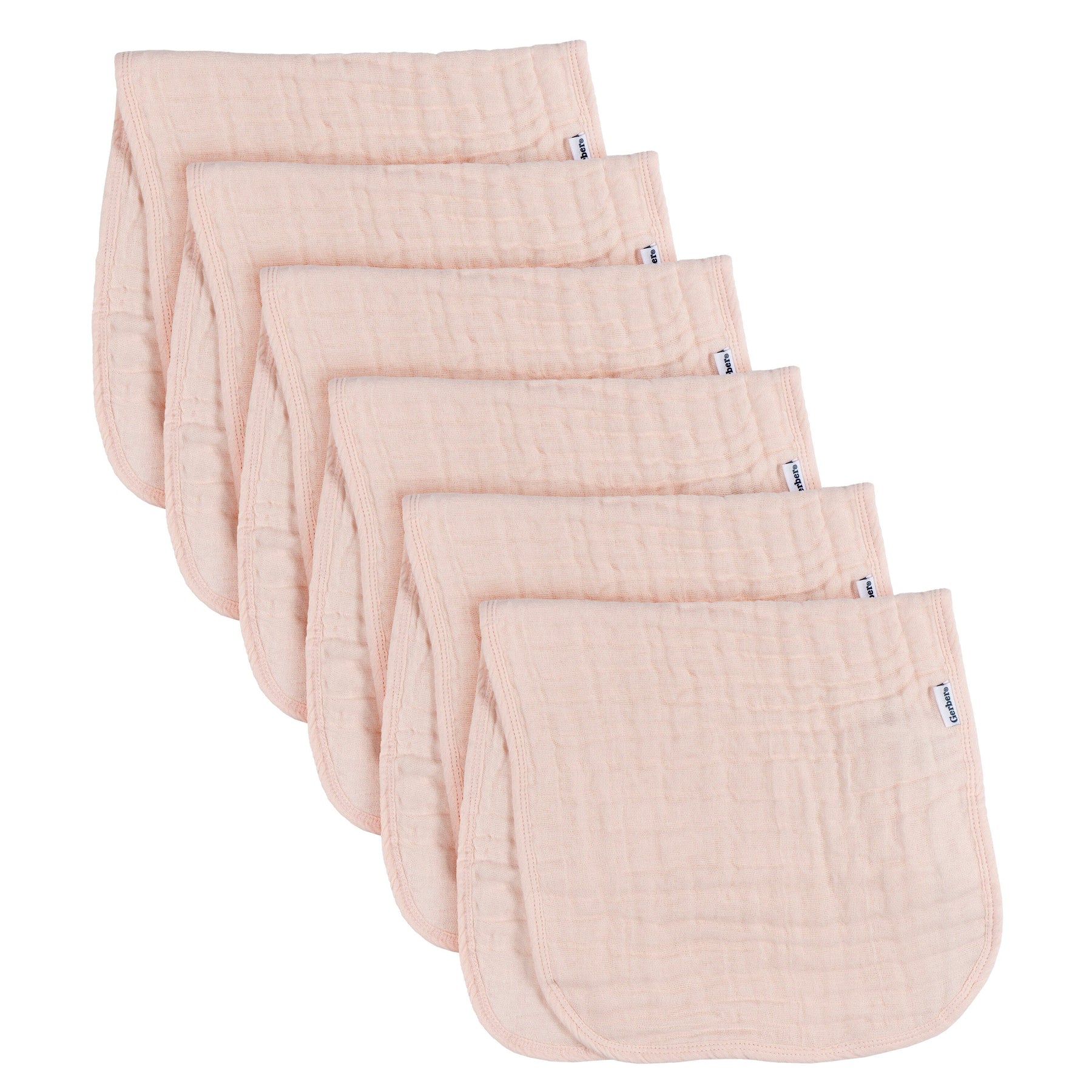 6-Pack Baby Girls Pink Muslin Burp Cloths – Gerber Childrenswear