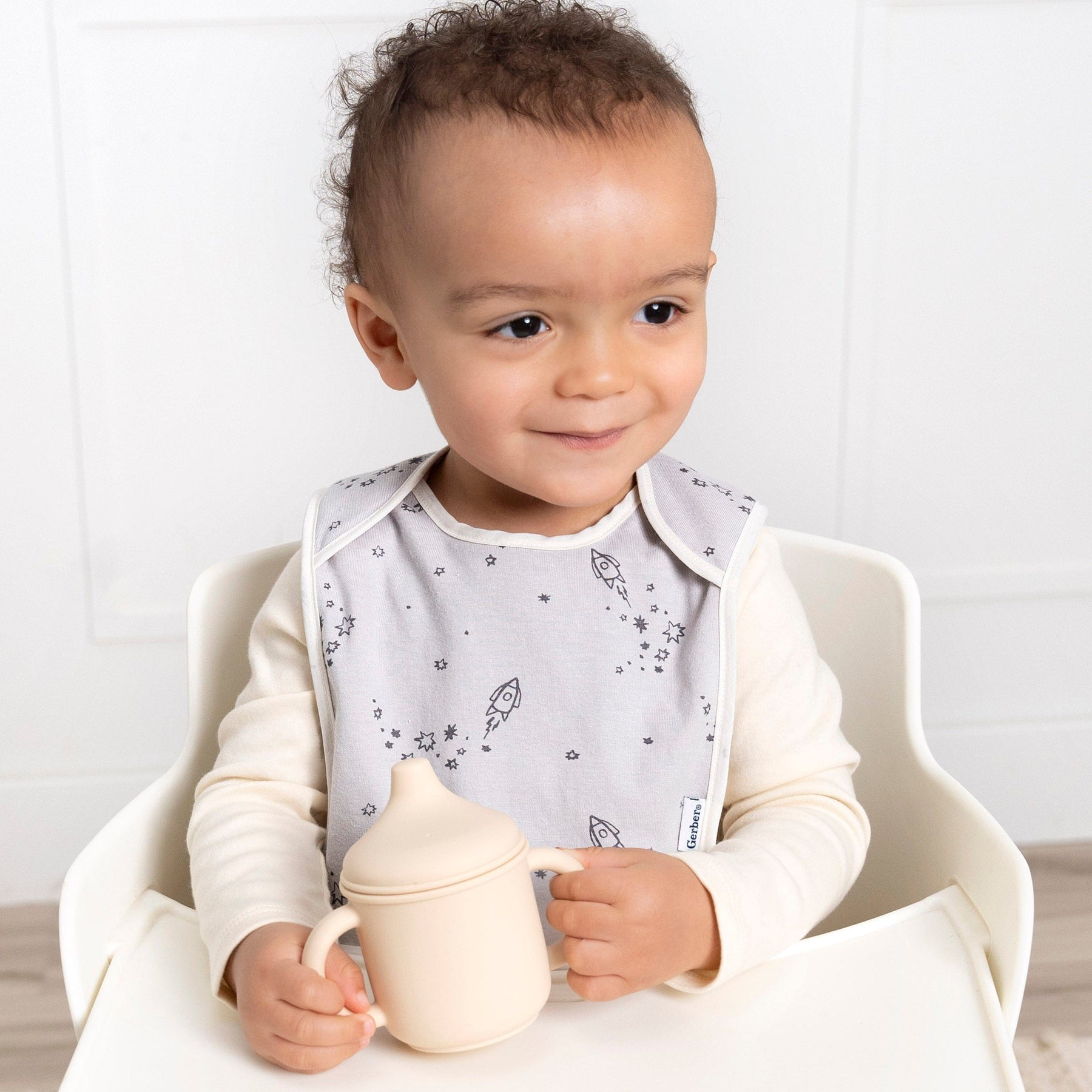 8-Pack Baby Boys Space Jersey Lap Shoulder Bibs – Gerber Childrenswear