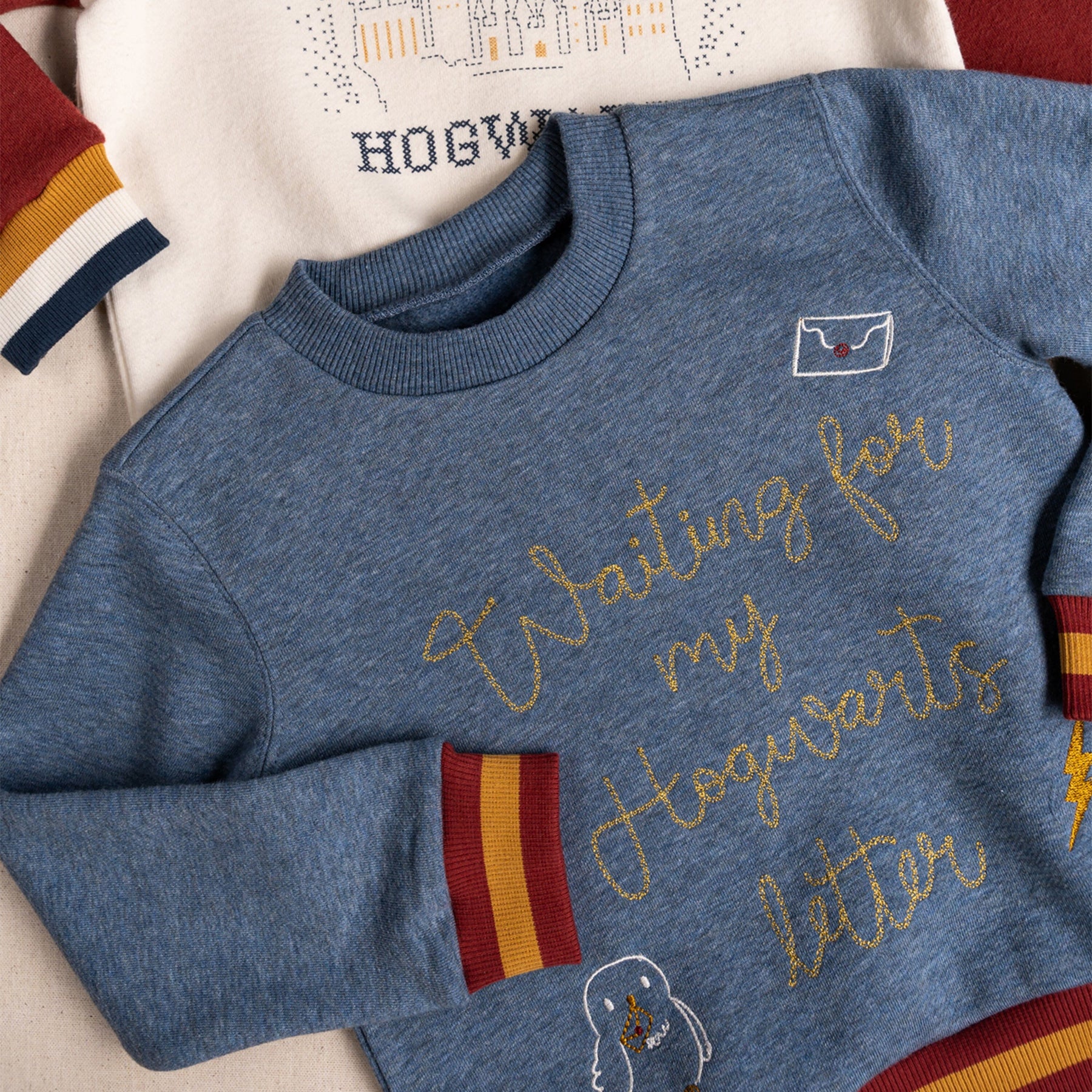 Infant and Toddler Neutral Hogwarts Ivory Colorblock Sweatshirt ...