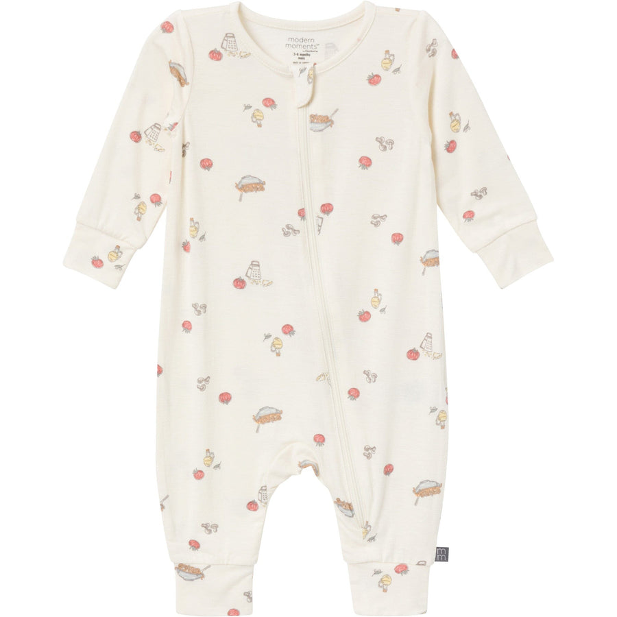 2-Pack Baby Neutral Pasta Dinner Zip Front Rompers – Gerber Childrenswear