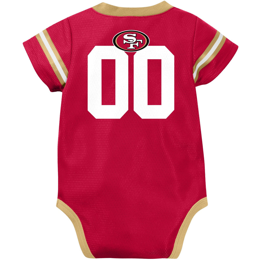 Baby Boys San Francisco 49ers Short Sleeve Jersey Bodysuit – Gerber ...