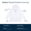 Baby & Toddler Girls White Hooded Kangaroo Pocket Terry Coverup ...