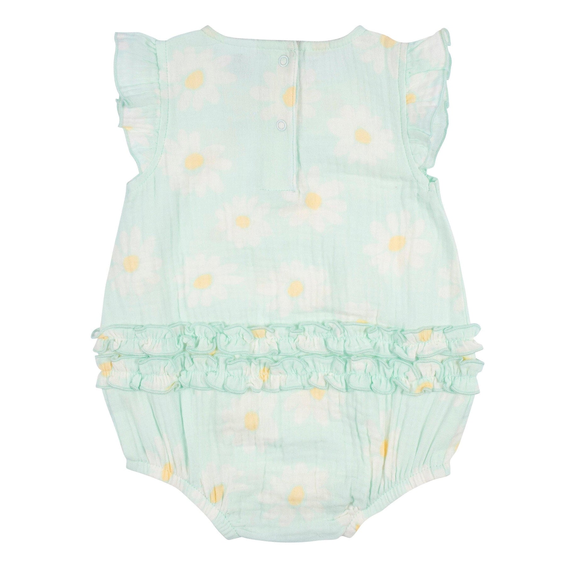 Baby Girls Daisies Gauze Bubble Romper, 0-3M – Gerber Childrenswear