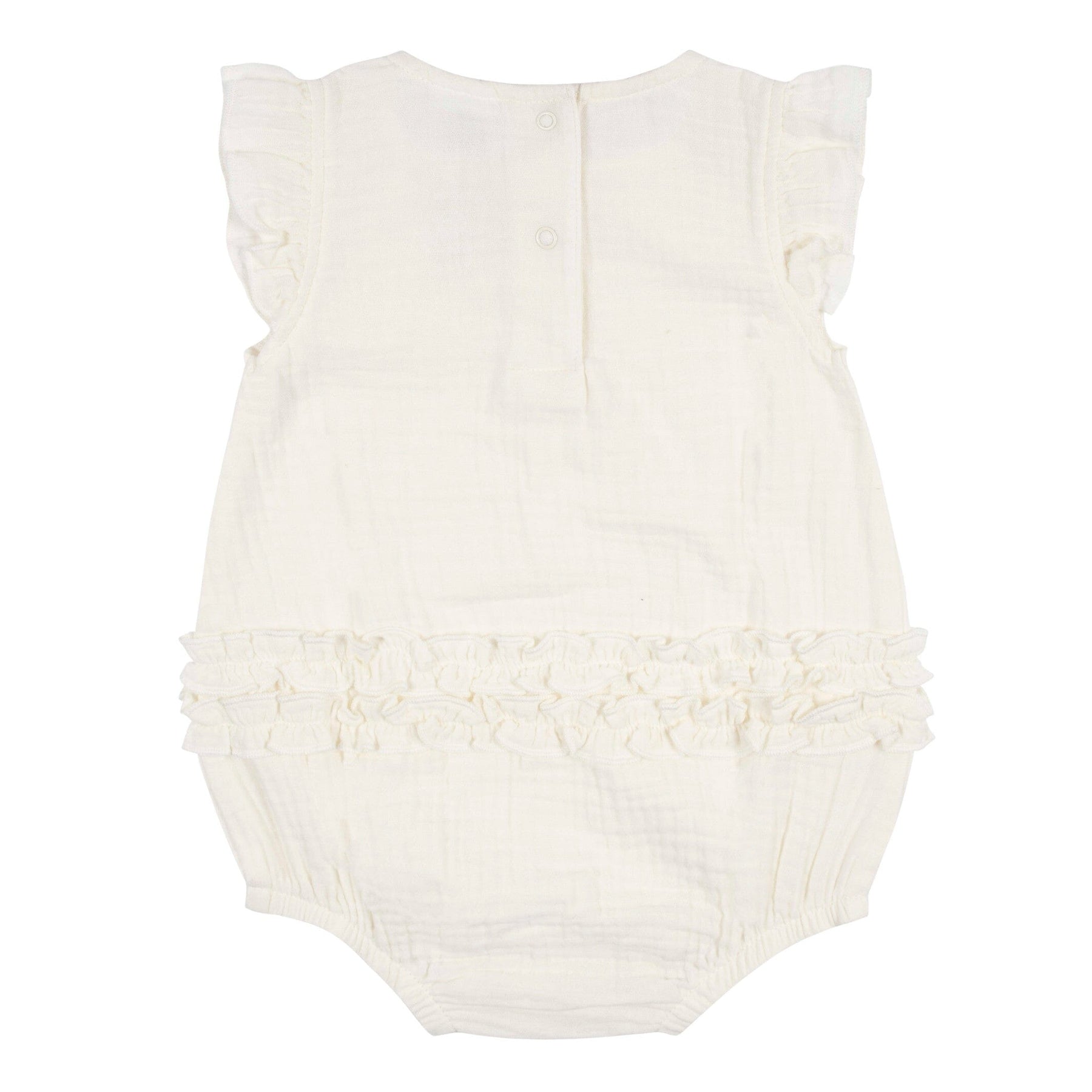 Baby Girls Ivory Gauze Bubble Romper – Gerber Childrenswear