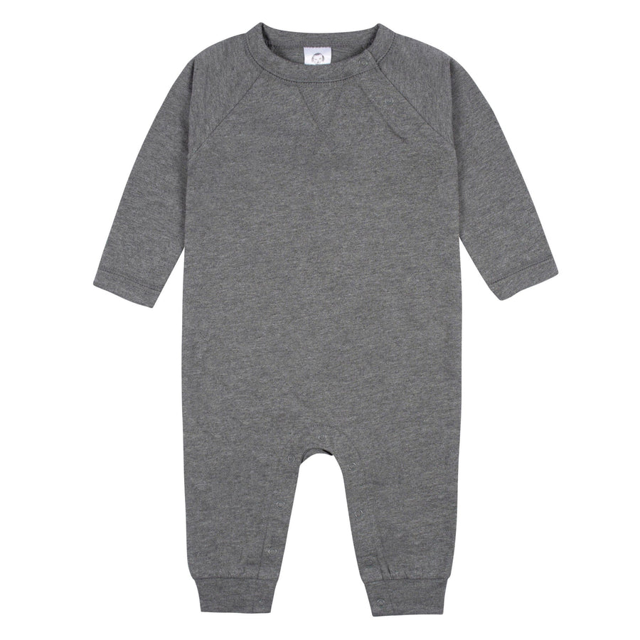 2-Pack Baby Boys Heather Gray & Rust Raglan Sleeve Romper – Gerber ...