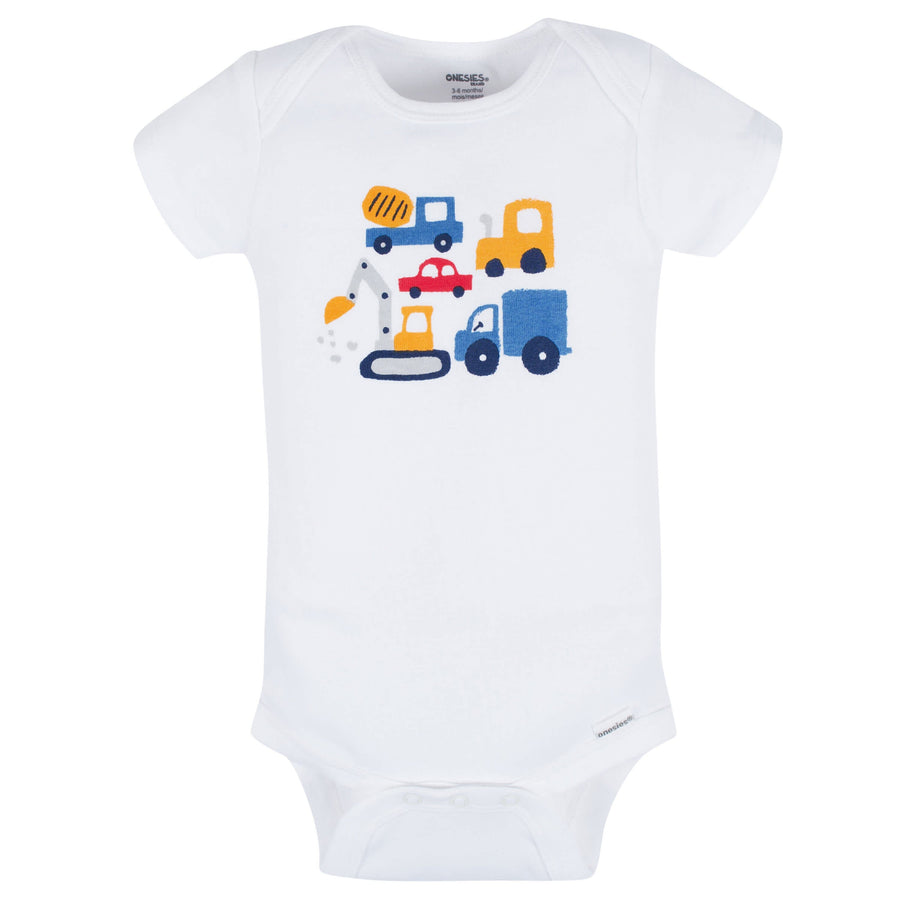 8-Pack Baby Boys Construction Zone Short Sleeve Onesies® Bodysuits ...