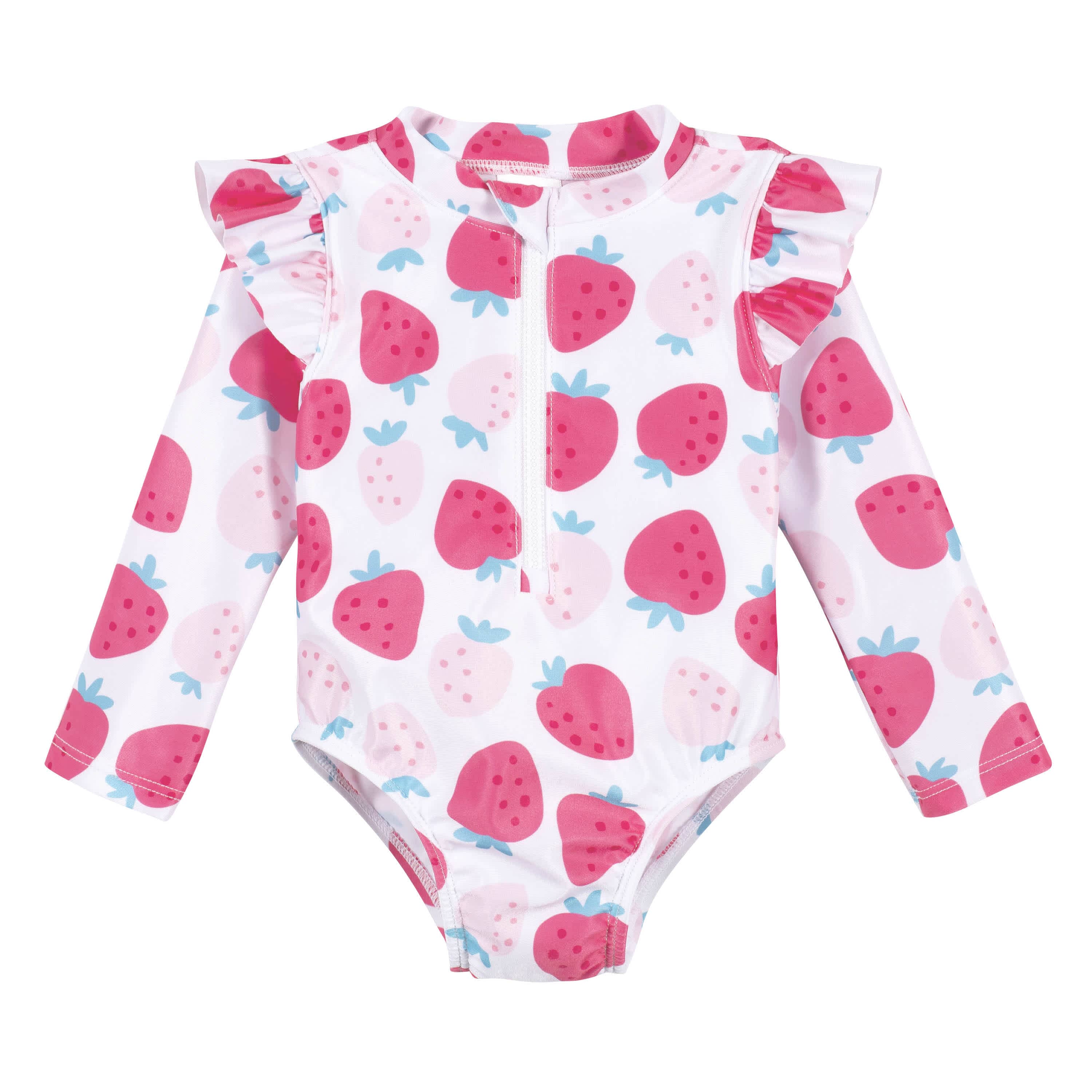 Baby & Toddler Girls UPF 50+ Strawberry Rash Guard – Gerber Childrenswear