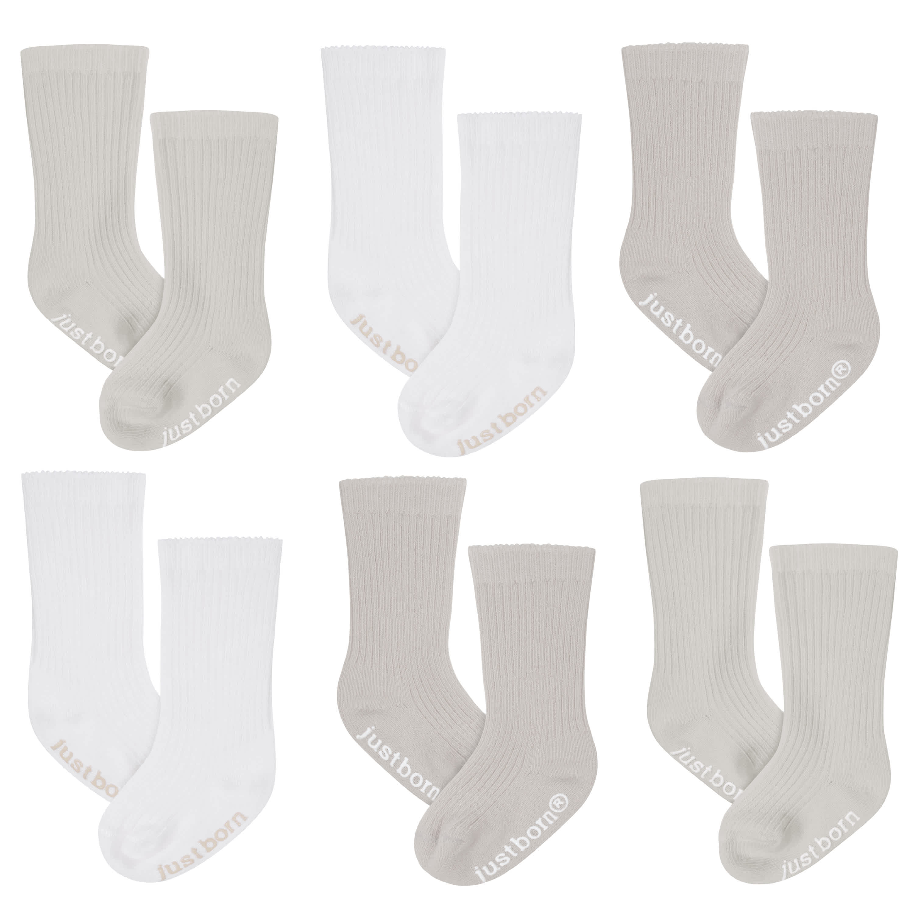 6-Pack Baby Neutral Beige Socks – Gerber Childrenswear