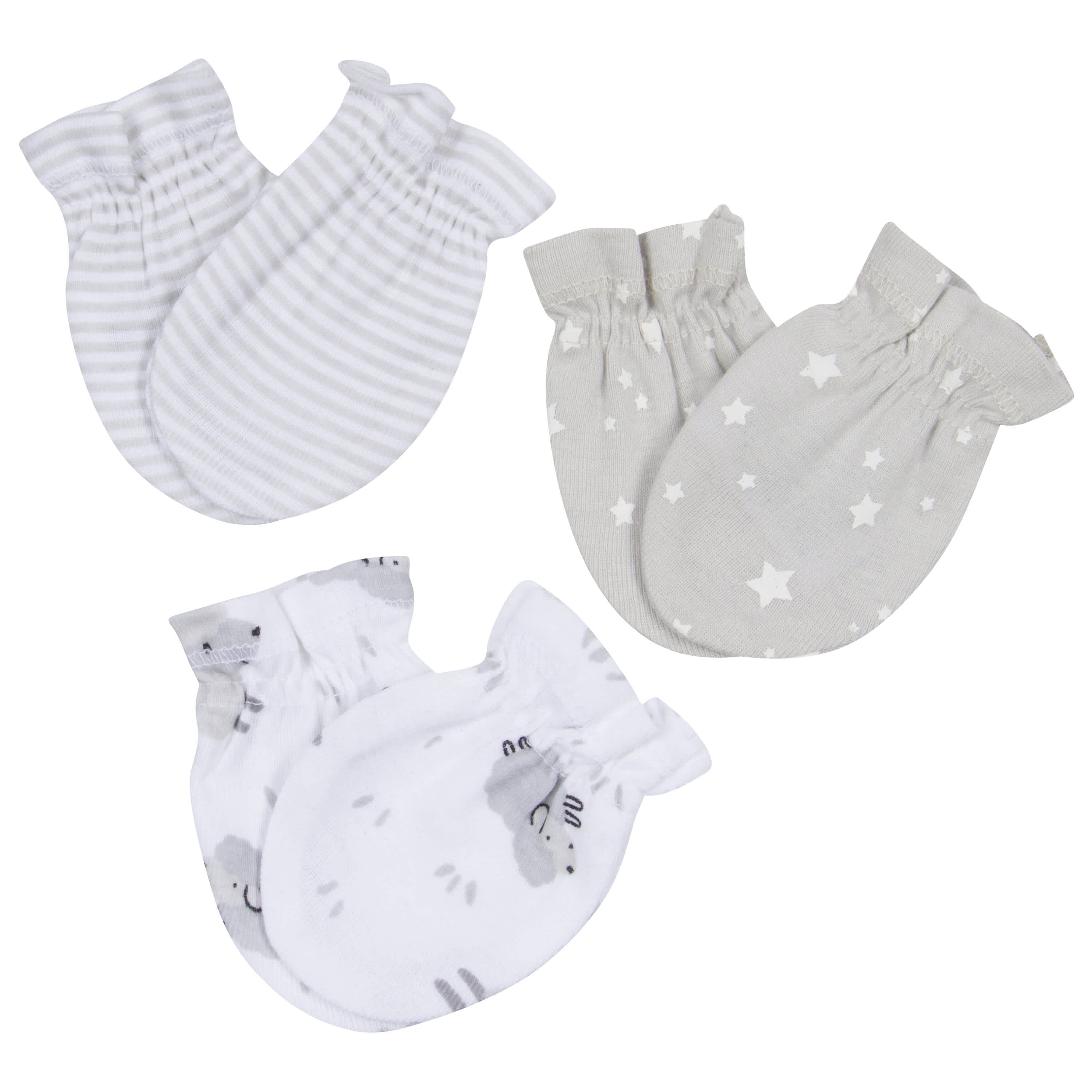 3-Pack Baby Neutral Lamb No Scratch Mittens – Gerber Childrenswear